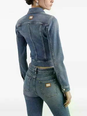 Dolce & Gabbana Logo-plaque Denim Jacket