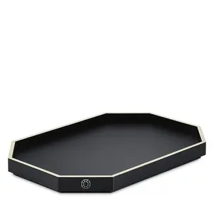THE MARTHA, BY BACCARAT Octagon Tray, Medium - Black