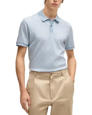 BOSS Parlay Polo Shirt - Light Pastel Blue
