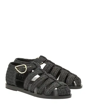 ANCIENT GREEK SANDALS Homeria Sandals - Black