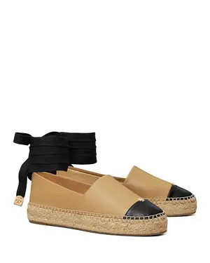 Tory Burch Contrast Stitching Espadrilles