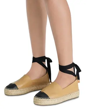 Tory Burch Cap-toe Espadrilles - Ginger Shortbread