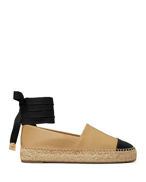 Tory Burch Cap-toe Espadrilles - Ginger Shortbread