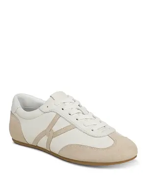 Veronica Beard Riviera Sneakers - White/biscotti