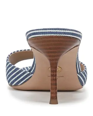 Veronica Beard Tia Slide Sandals - Blue