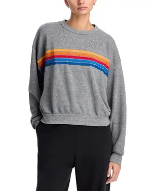 Aviator Nation Five Striped Sweatshirt