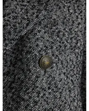 John Varvatos Harden Regular Fit Double Breasted Wool Pea Coat