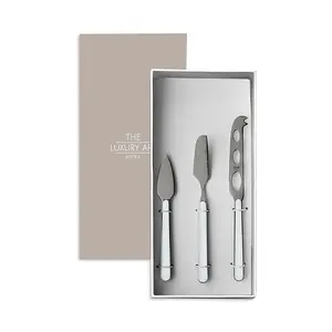 MEPRA Fantasia 3 Piece Cheese Knife Set - Light Blue