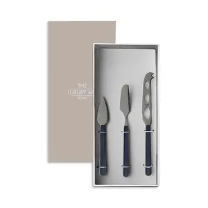 MEPRA Fantasia 3 Piece Cheese Knife Set - Cobalt