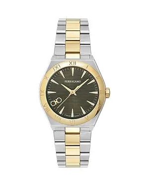 FERRAGAMO Vega Upper East Bracelet Watch, 28mm - Two Tone