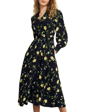 HOBBS LONDON Everly Floral Printed Shirt Dress