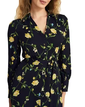 HOBBS LONDON Everly Floral Printed Shirt Dress