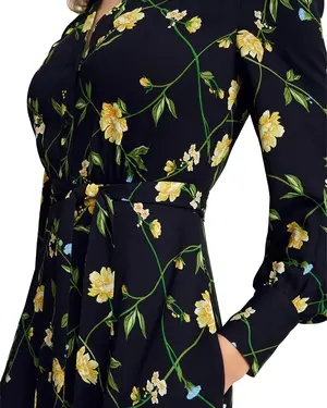 HOBBS LONDON Everly Floral Printed Shirt Dress