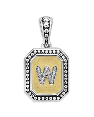 Lagos Signature Caviar Initial Charm W