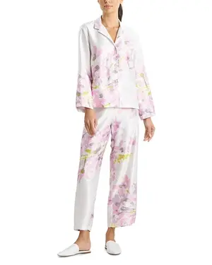 Natori Sumi E Floral Print Pajama Set