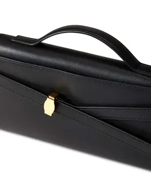 Veronica Beard Dash Clutch - Black Leather