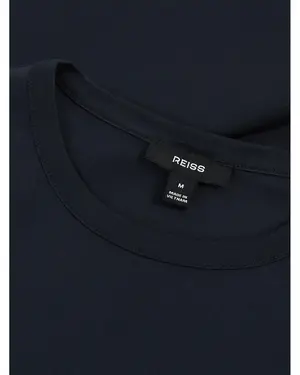 REISS Slim Fit Mercerized Tee - Navy
