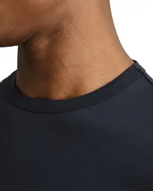 REISS Slim Fit Mercerized Tee - Navy