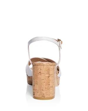 STUART WEITZMAN Dayna Platform Sandals - Cream