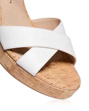 STUART WEITZMAN Dayna Platform Sandals - Cream