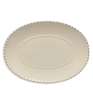 COSTA NOVA Pearl Cream Oval Serving Platter - No Color