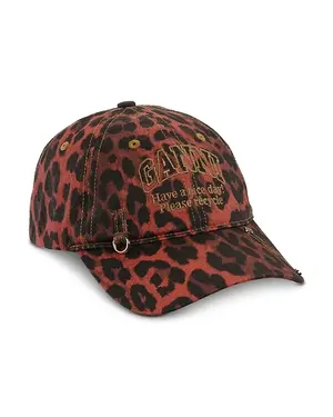 GANNI Leo Cap - Racing Red