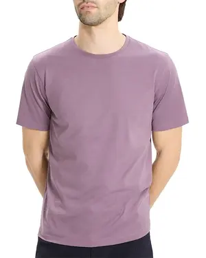 Theory Precise Tee In Cotton Jersey Purple Storm