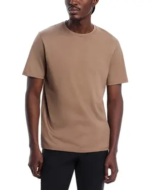 Theory Precise Tee In Cotton Jersey Walnut