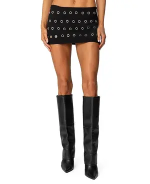 EDIKTED Arlette Grommet Mini Skort