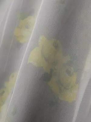 Acne Studios Layered Chiffon And Floral-print Crepe Maxi Dress