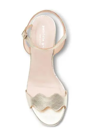 PATRICIA GREEN Palm Beach Sandal - Gold Leather