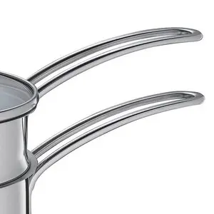 KUCHENPROFI Mini Double Boiler Set W/ Glass Lid, 1.6 Qt