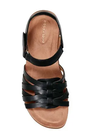 Easy Spirit Marlene Quarter Strap Sandal - Black