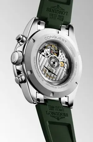 LONGINES Conquest Automatic Chronograph Strap Watch - Silver