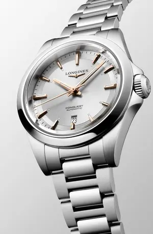 LONGINES Conquest Automatic Bracelet Watch - Silver