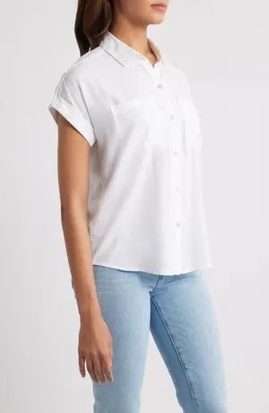 BEACHLUNCHLOUNGE Delta Short Sleeve Button-up Shirt