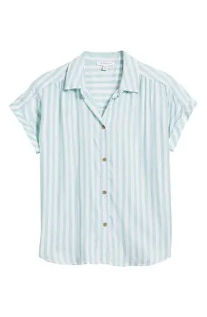 BEACHLUNCHLOUNGE Darby Short Sleeve Shirt - Pond Green