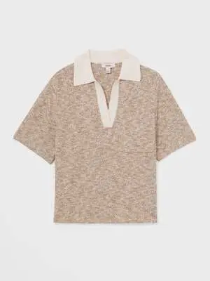 REISS Sam Cotton-blend Knit Polo Shirt