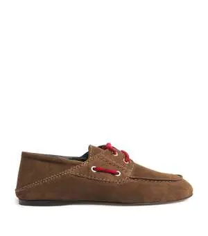 Sandro Suede Loafers - Brown