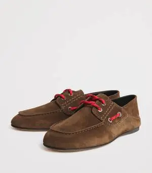 Sandro Suede Loafers - Brown