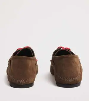 Sandro Suede Loafers - Brown