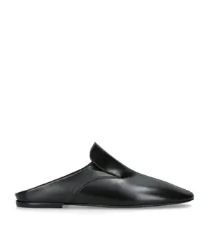 Dries Van Noten Leather Square-toe Mules