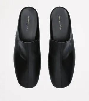 Dries Van Noten Leather Square-toe Mules