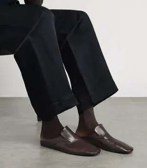 Dries Van Noten Leather Square-toe Mules