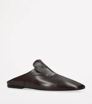 Dries Van Noten Leather Square-toe Mules