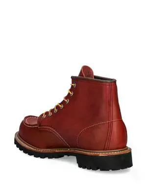 Red Wing Leather Ankle Boots - Red