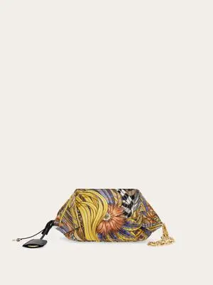 FERRAGAMO Gancini Chain Folded Clutch - Multicolor