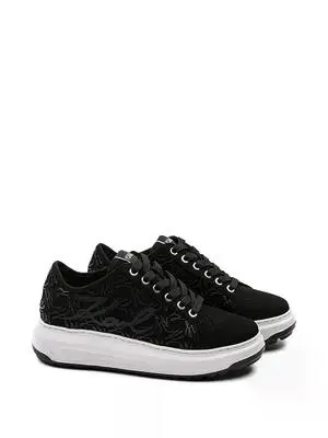 Karl Lagerfeld Logo Suede Sneakers