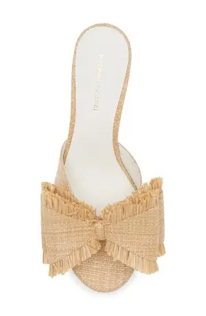 KOKO + PALENKI Kyra Raffia Slide Sandal - Natural Raffia
