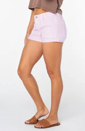 Roxy Lil Sunshine Cutoff Denim Shorts - Orchid Bouquet Solid